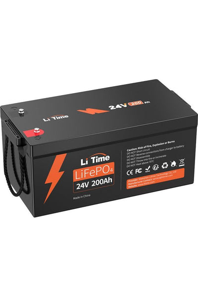 LiTime 24V 200Ah LiFePO4 Lithium Battery, 200A BMS, 5120Wh – Renewable Outdoors