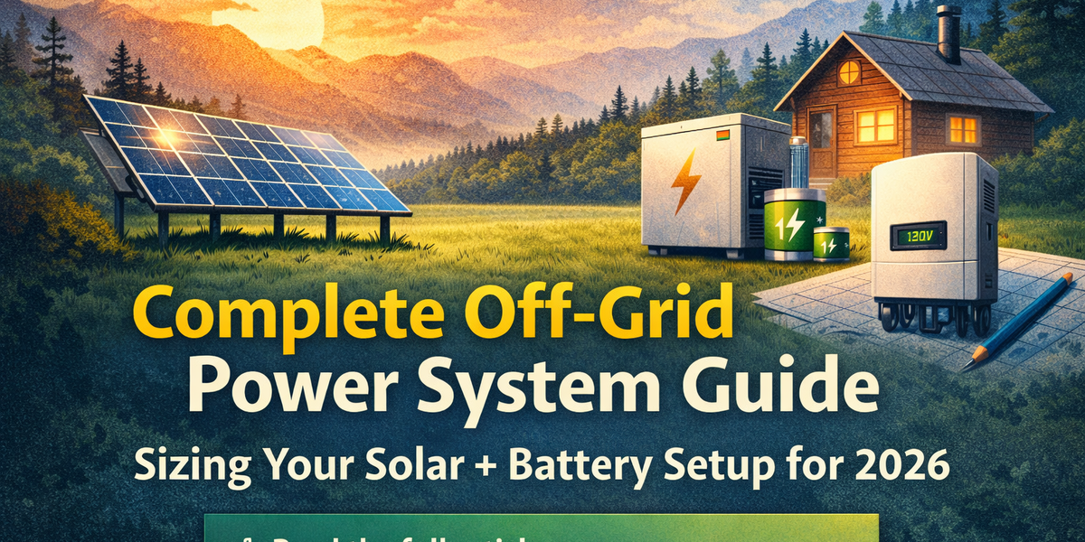 Complete Off-Grid Power System Guide: Sizing Your Solar + Battery Setu ...