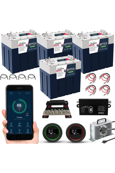 Epoch Batteries 48V 120Ah GC2 - Golf Cart LiFePO4 Lithium Battery - Co ...