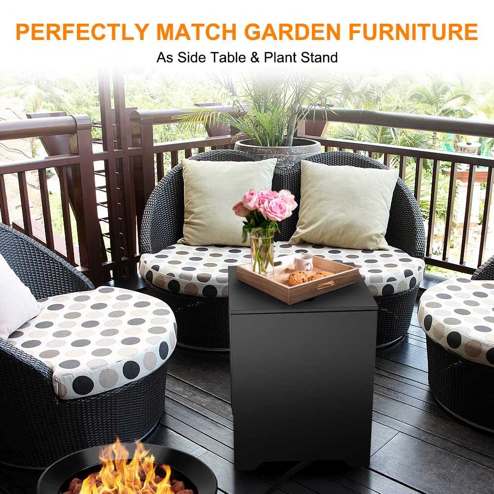 Camplux Propane Tank Cover, 20 LB Propane Tank Storage Box, Outdoor Ta ...