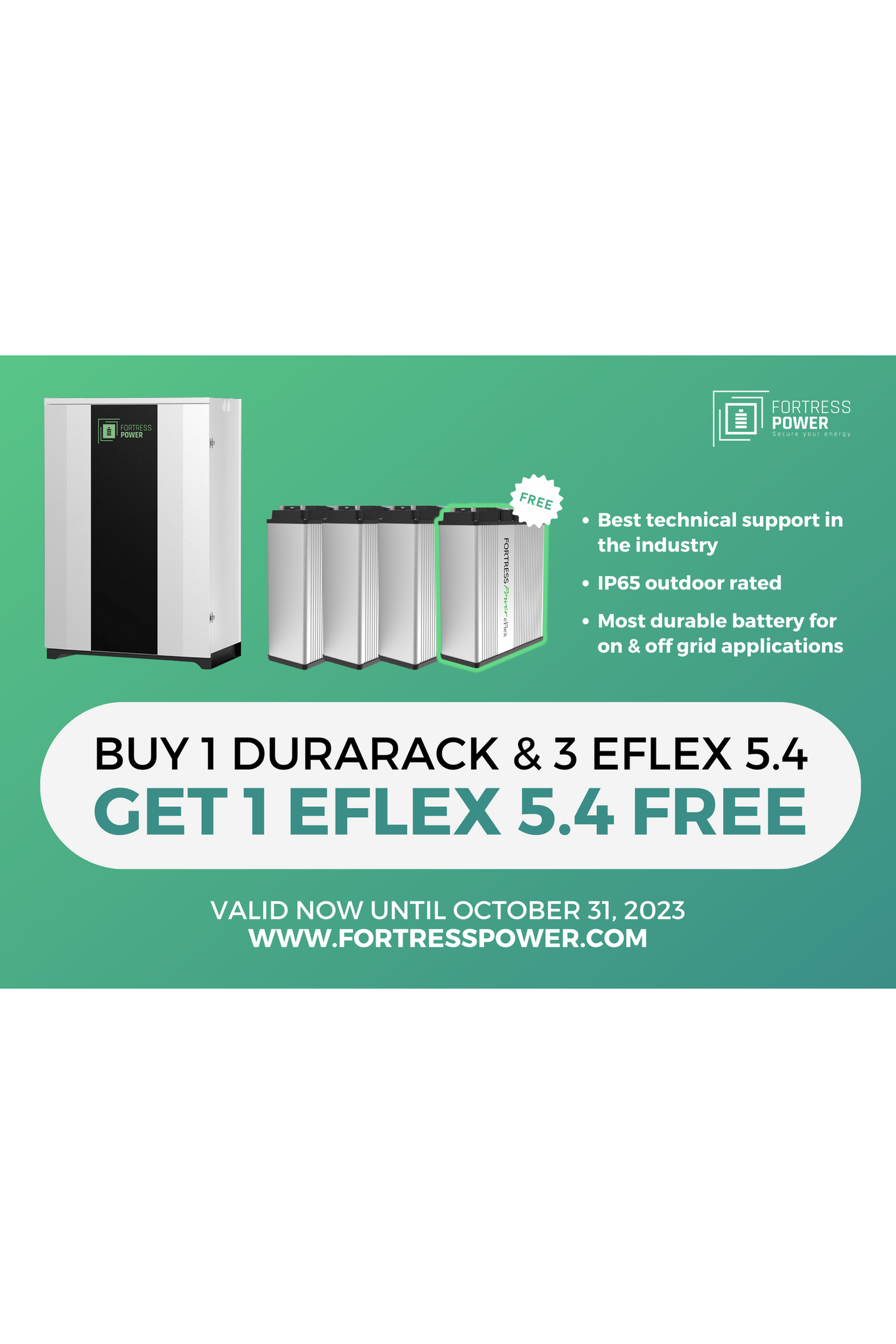 Fortress Power | eFlex 5.4kWh LFP Battery — Renewable Outdoors