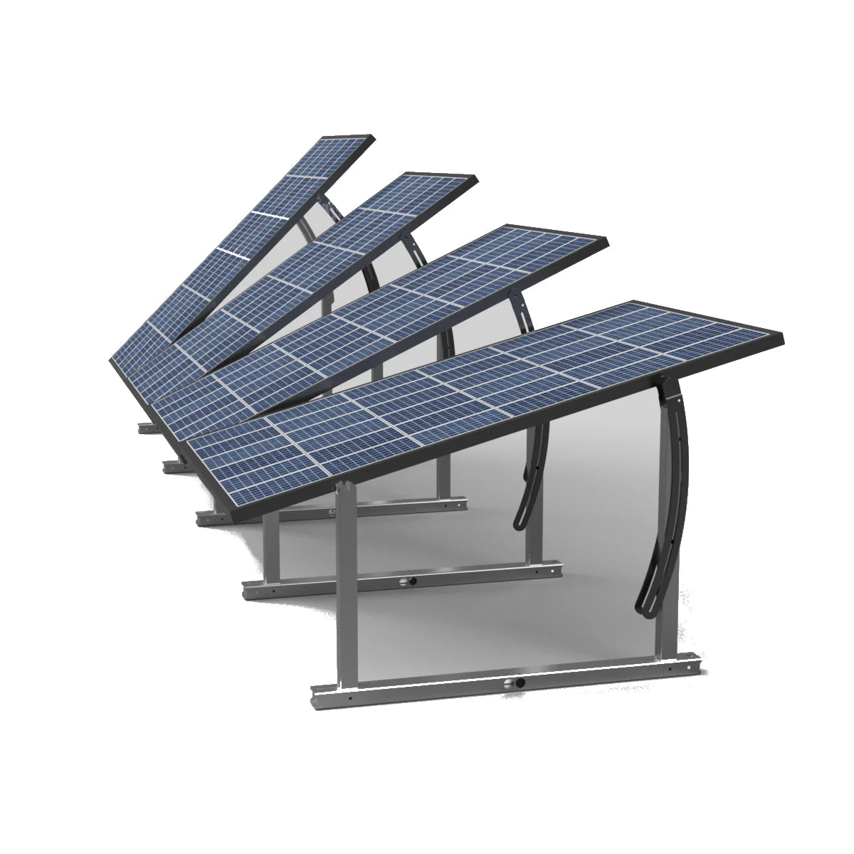 IntegraRack IR-45ASA Solar Panel Ground Mount | 15-45 Degree Adjustabl ...