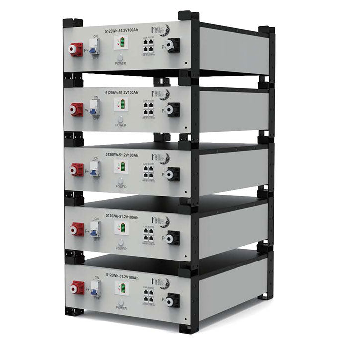 MidNite Solar MNPowerFlo5 5.12 kwh 48 Volt U3 Server Rack Mount LFP Ba ...