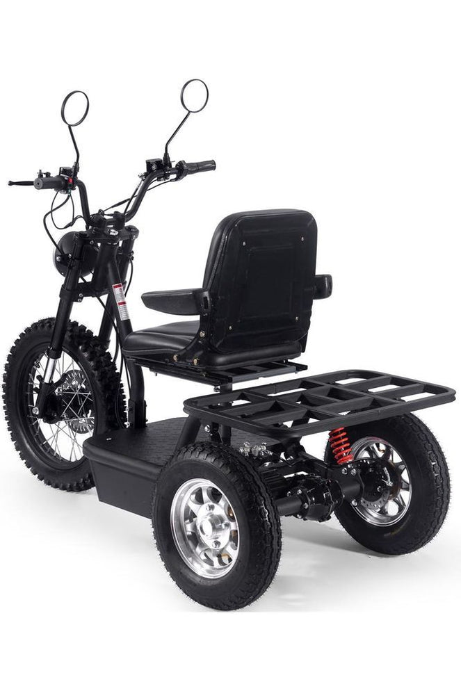 MotoTec Electric Trike 60v 1800w Black — Renewable Outdoors