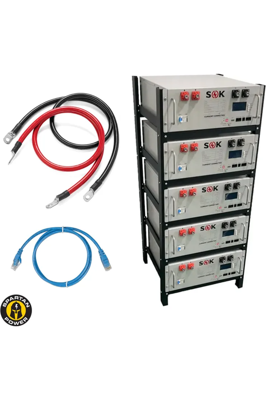 Complete 25kWh SOK 48V Rack Battery Kit — Renewable Outdoors