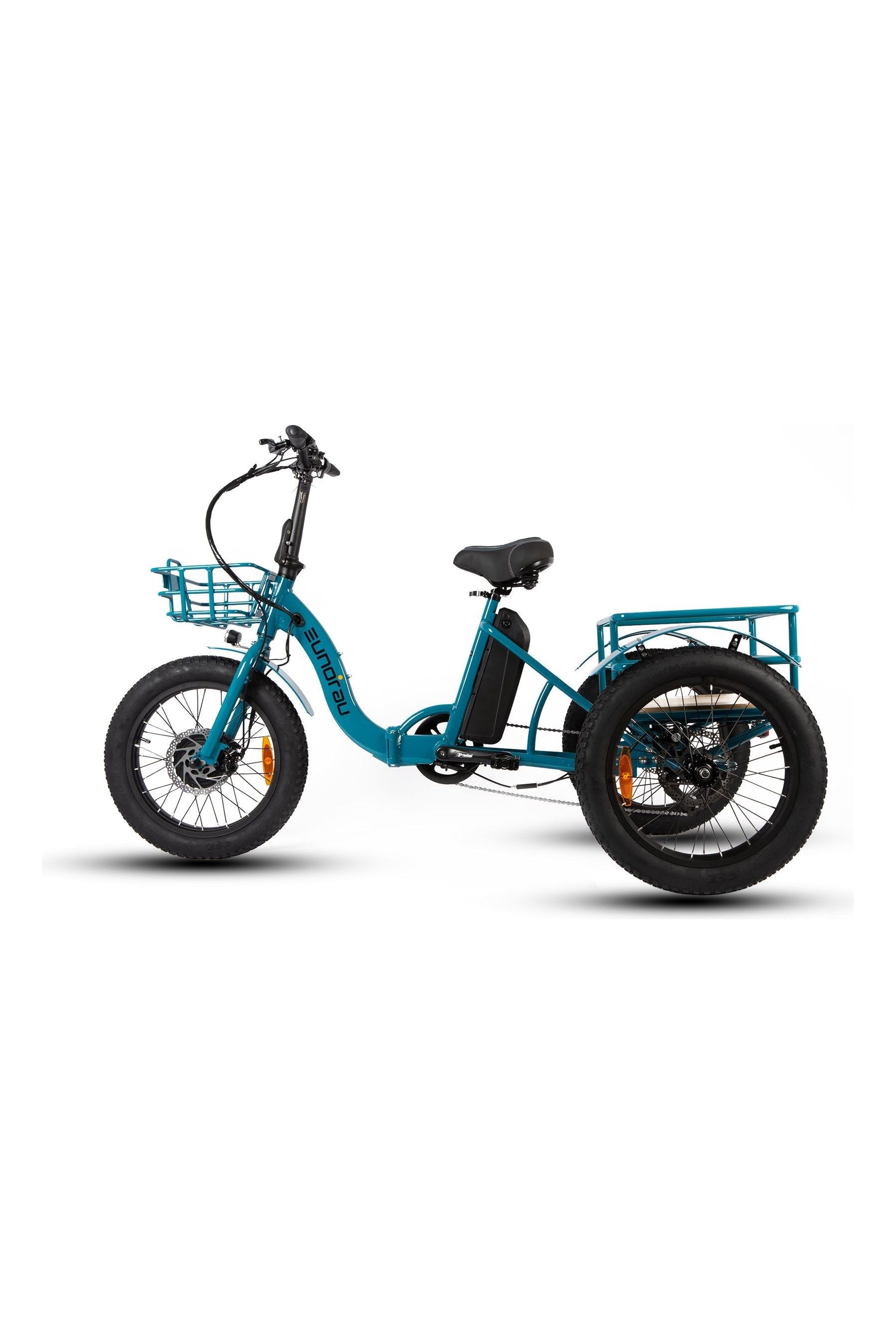 EUNORAU New-Trike Step-Through Fat Tire Folding Electric Tricycle ...