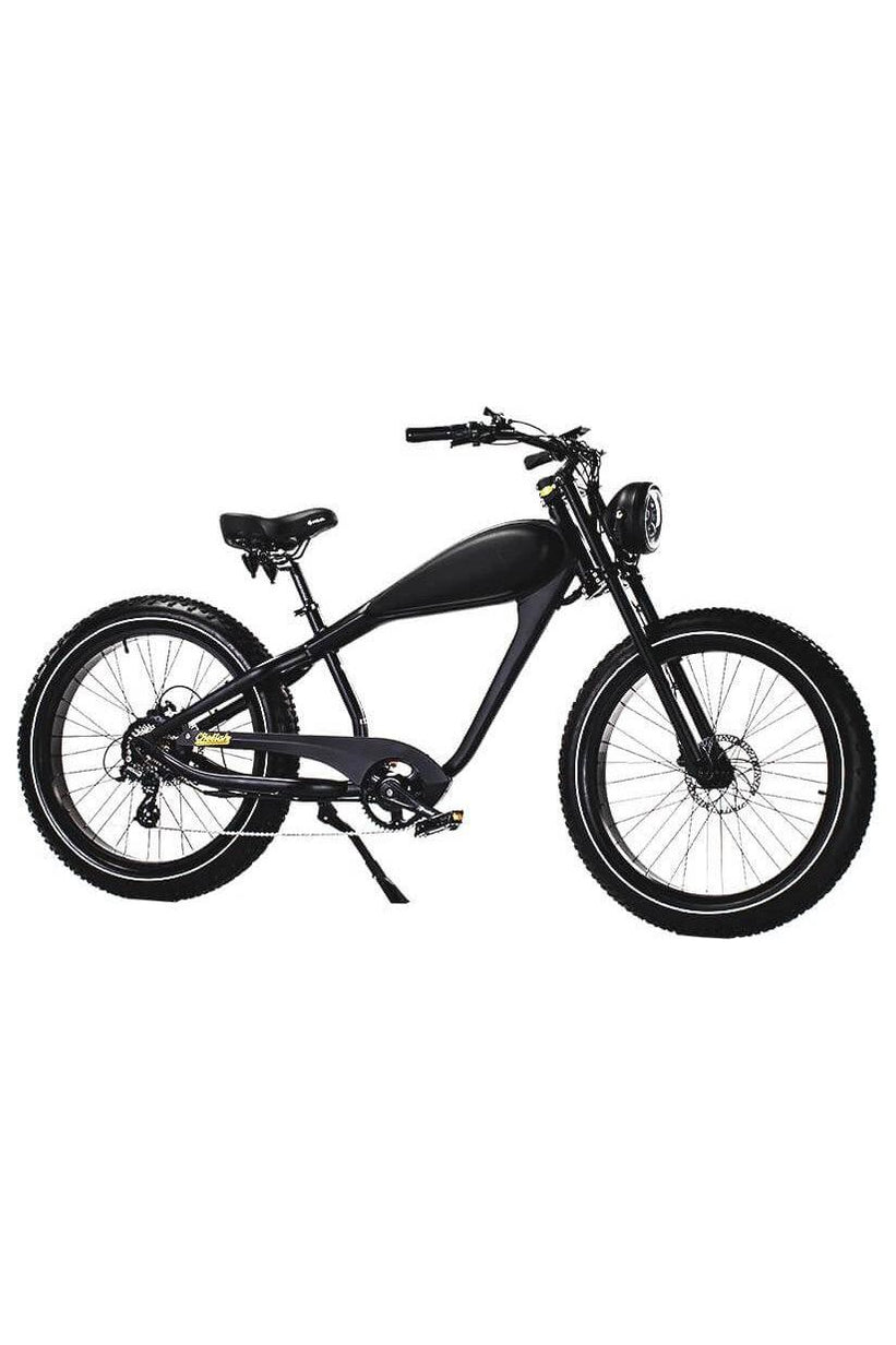 Revi Bikes Cheetah Plus Cafe Racer 750W Electric Beach Cruiser ...