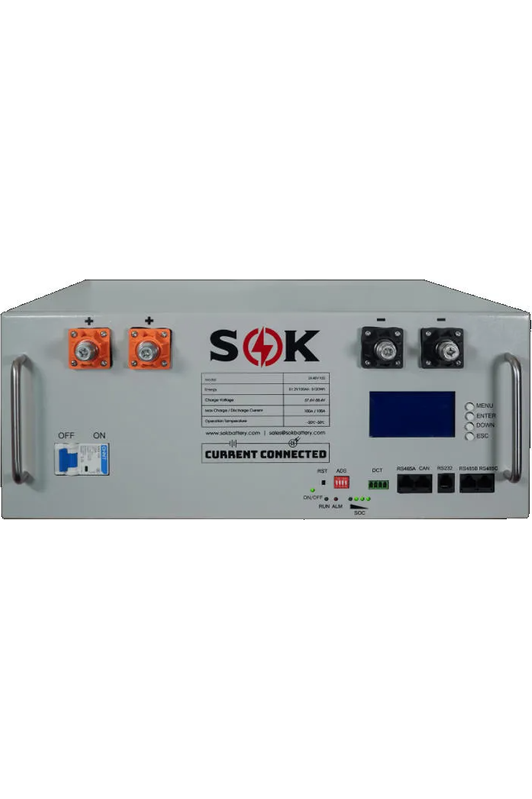 SOK Current Connected Battery 100Ah 48V Rack Mounted Battery ...