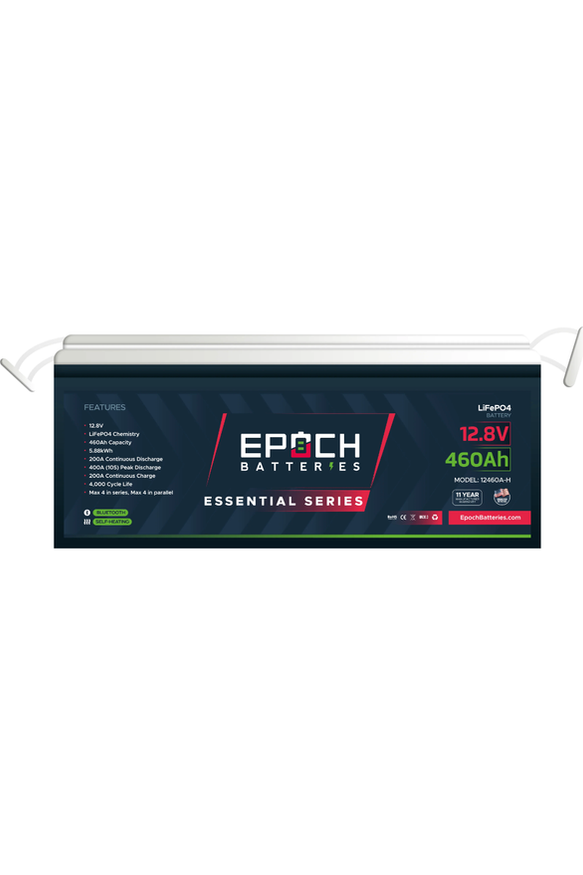 Epoch Batteries 12V 460Ah | Heated & Bluetooth | LiFePO4 Battery - Epo ...