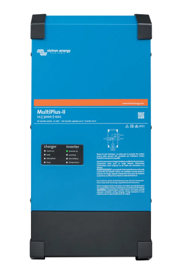 Victron | MultiPlus-II 12/3000 | 12V Input | 3000VA Output 120/240V ...