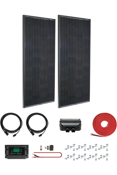 Zamp Solar Legacy Black 380 Watt Deluxe Kit – Renewable Outdoors