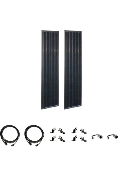Zamp Solar Airstream OBSIDIAN SERIES 180 Watt Long Solar Panel Expansi ...