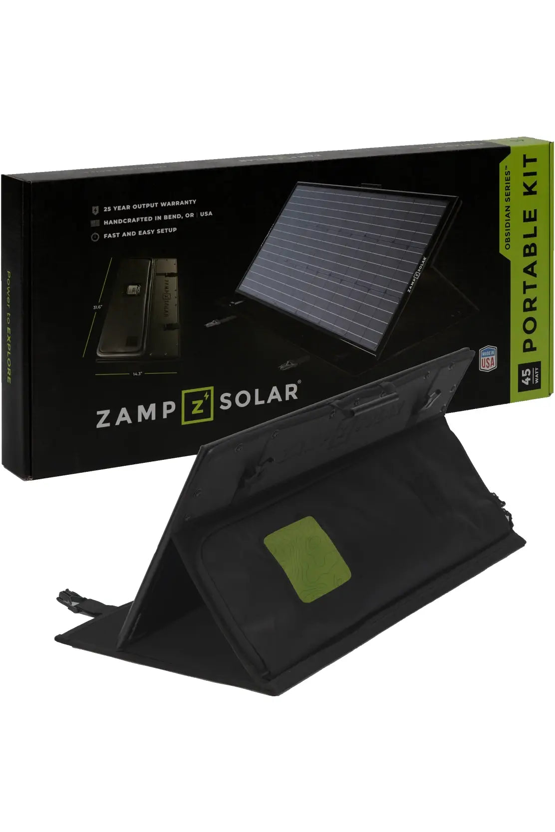 Zamp Solar OBSIDIAN® SERIES 45-Watt Portable Kit- Unregulated ...