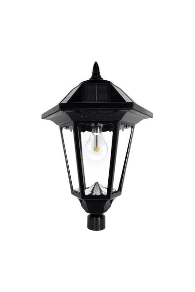 Gama Sonic Windsor Bulb Solar Light - With Pole, Post & Wall Mount Kit ...