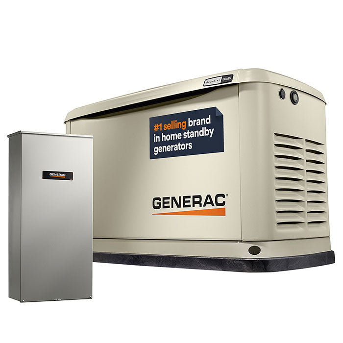 Generac 7172 Guardian 10kW Standby Generator w/ 16-Circuit Transfer Sw ...