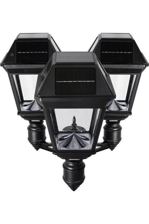 Gama Sonic Imperial III Commercial Solar Triple Post Light — Renewable ...